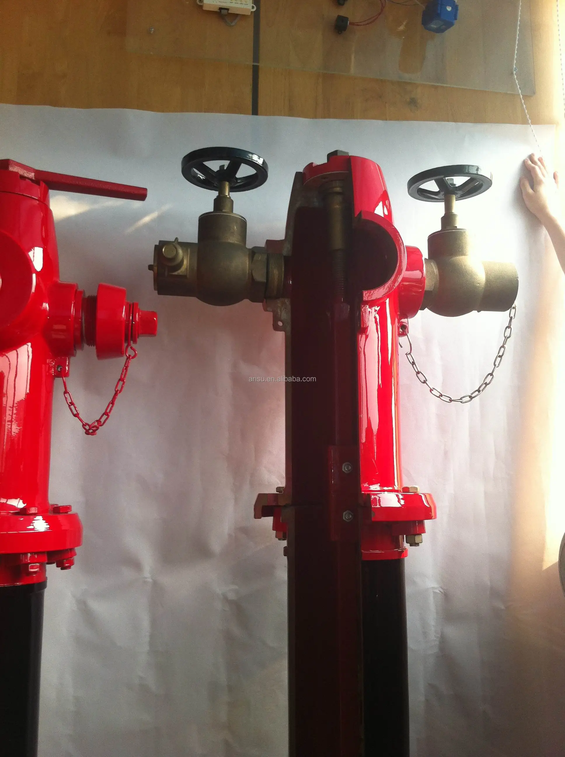 2ways, 3ways Fire Fighting Hydrant with Valves - 4'' 6''
