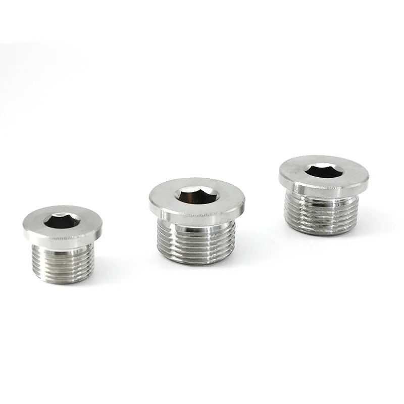 DIN 908 Screw Plugs - Stainless Steel 304 Hexagon Socket