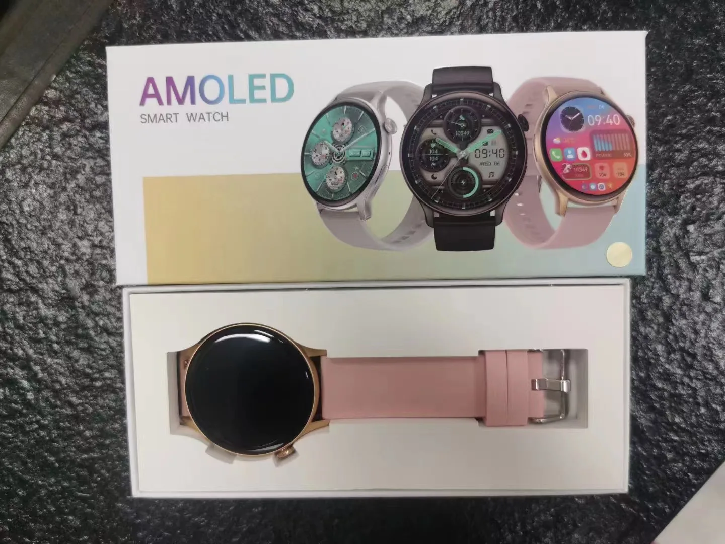2023 Amoled Luxury Smart Watch Hk85 1.43inch Round Hd Full Touch Screen ...