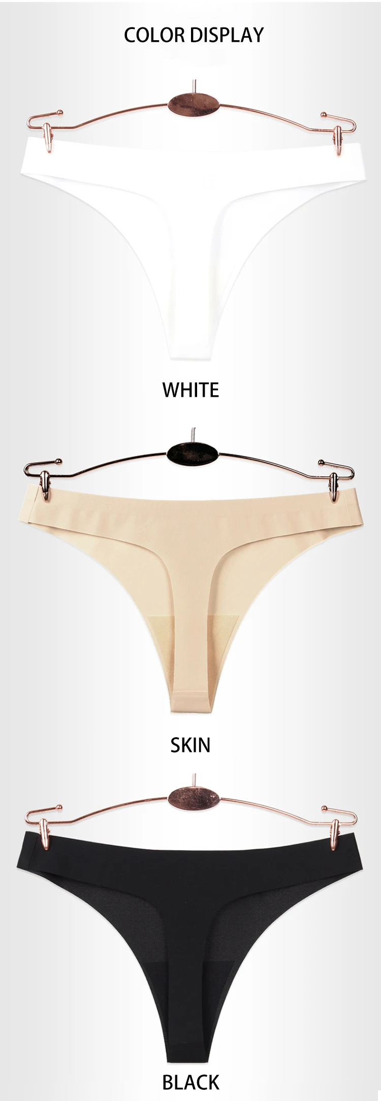 Shop High Quality Seamless T Back Bikini Panty Ice Silk