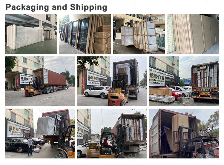Foshan Factory Exterior Main Entrance Steel Security Door