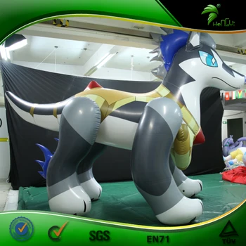 Giant Inflatable Custom Flying Wolf Pvc1.0mm Inflatable Bouncy Wolf ...