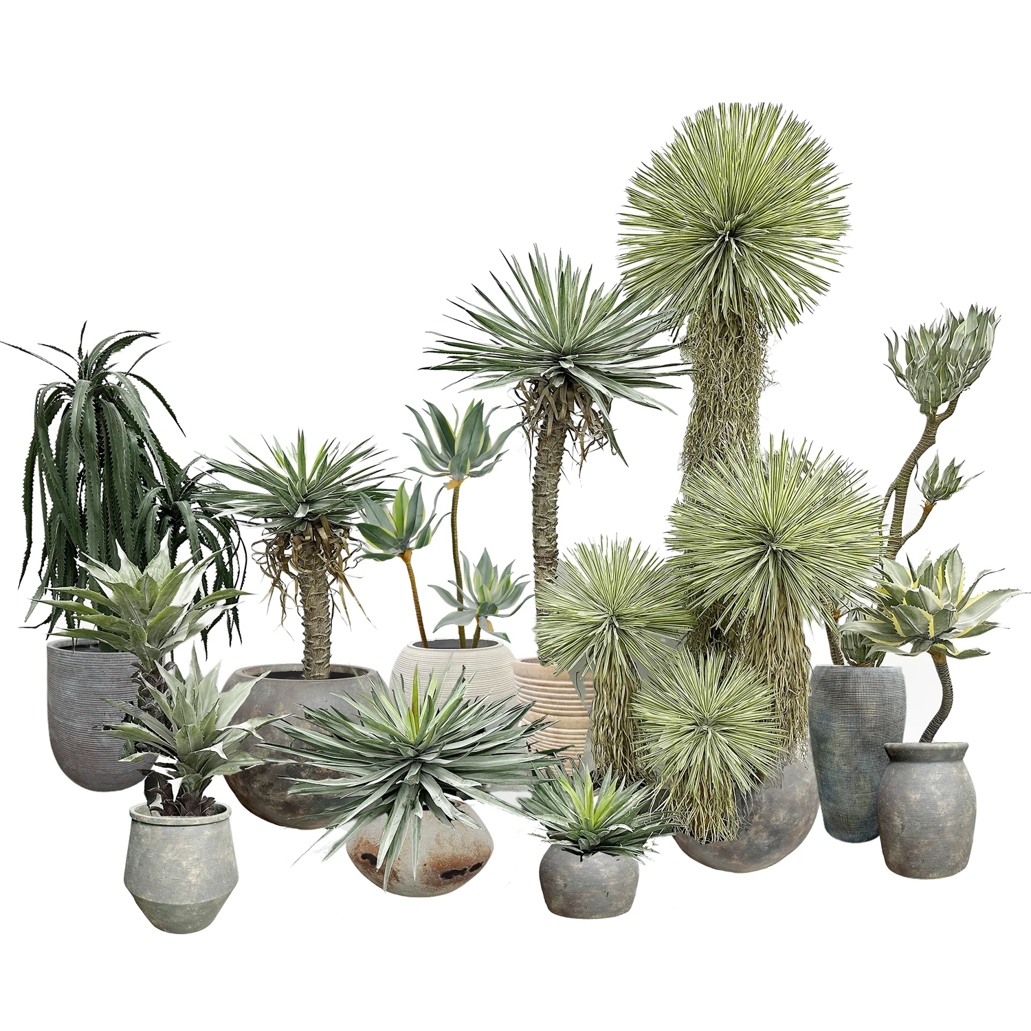 Hot Sale 44cm Artificial Agave Leaves New Design Wholesale Real Touch ...