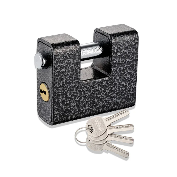 Rectangular Padlock Lock Armoured Steel Covered Iron Padlock Heavy Duty ...