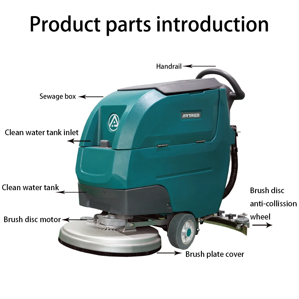 Best Quality Scrubber Dryer Floor Cleaning Machine Commercial Floor ...