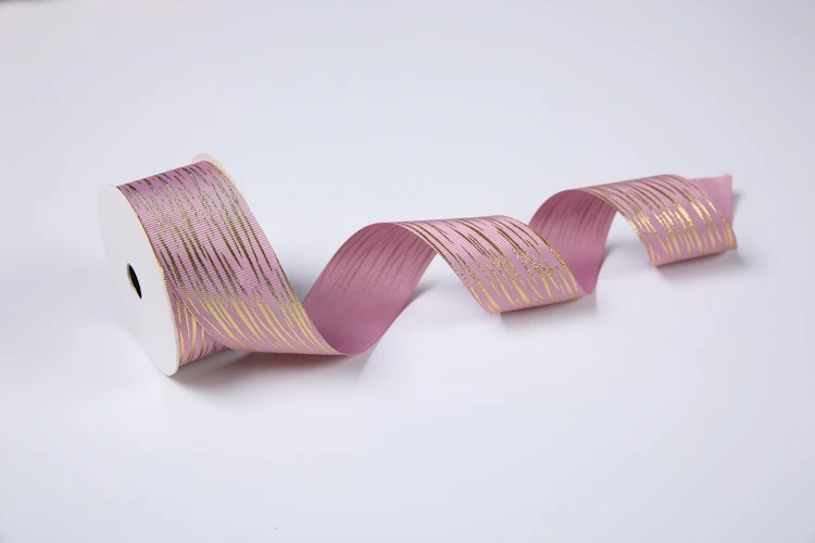 Sunjoy Corduroy Shiny Gold Foil Glitter Satin Ribbon For Crafts With ...