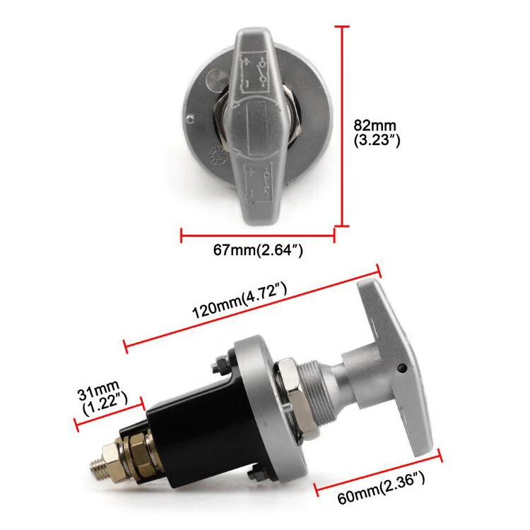 Heavy Duty Fixed Handle Disconnect 12v 24v Control Cut Off Electrical ...