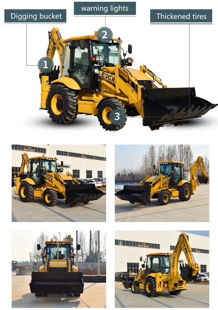 Construction Machine Backhoe 4wd Compact Multi-purpose Backhoe ...