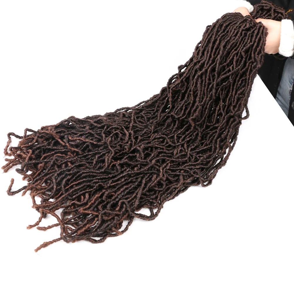 Crochet Hair Braids Long Soft Locs 36inch Pre-looped Faux for Nu Locs ...