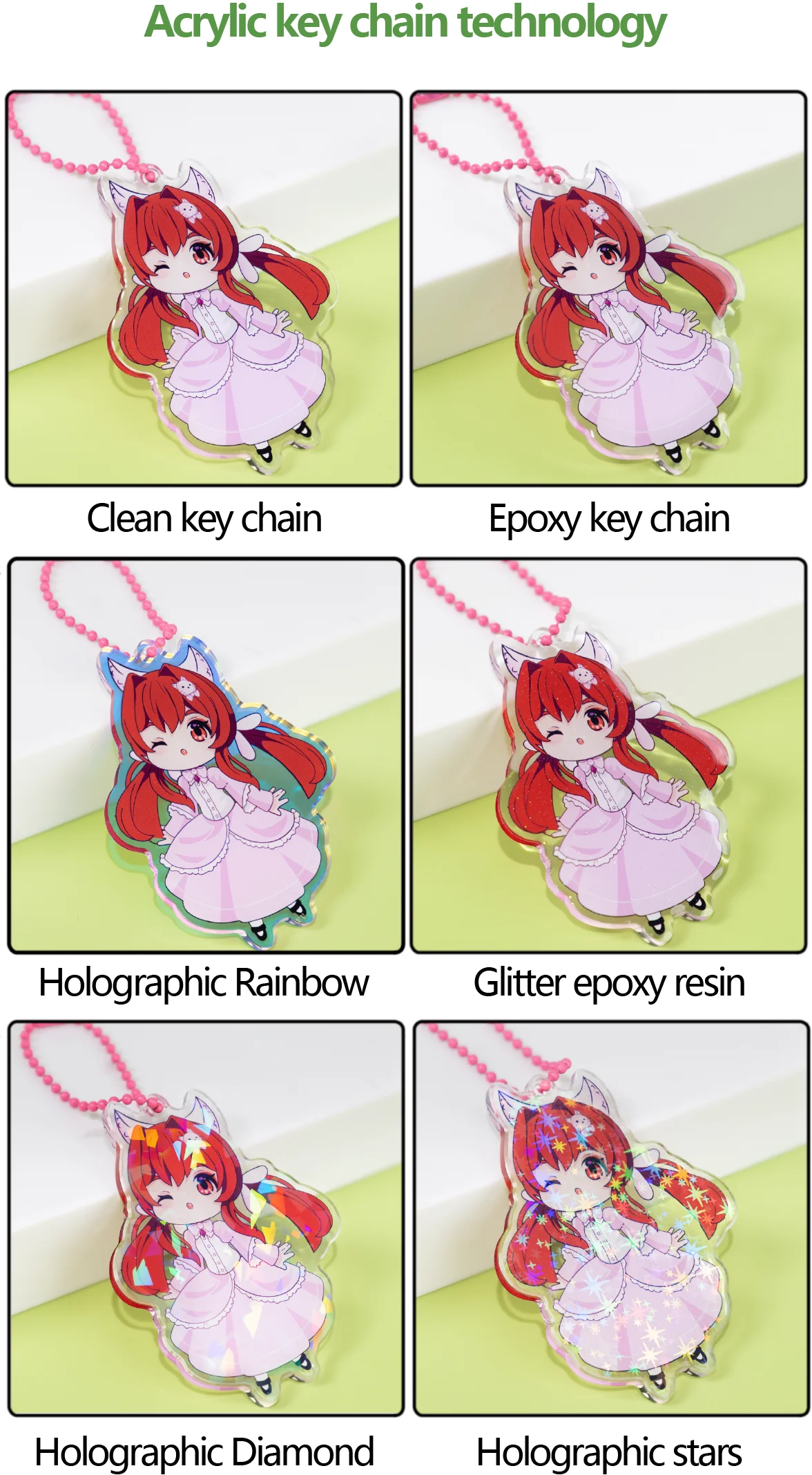 Custom Acrylic Keychains - Promotional Cartoon Gifts