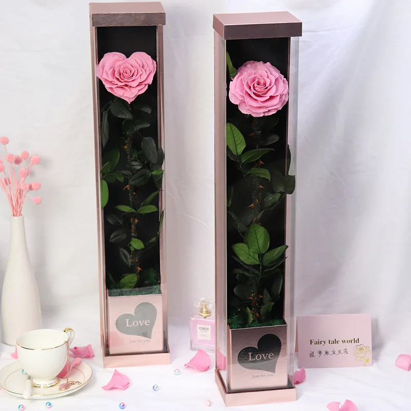 Preserved Eternal Roses In A Box Gift Valentine's Gift High Quality ...