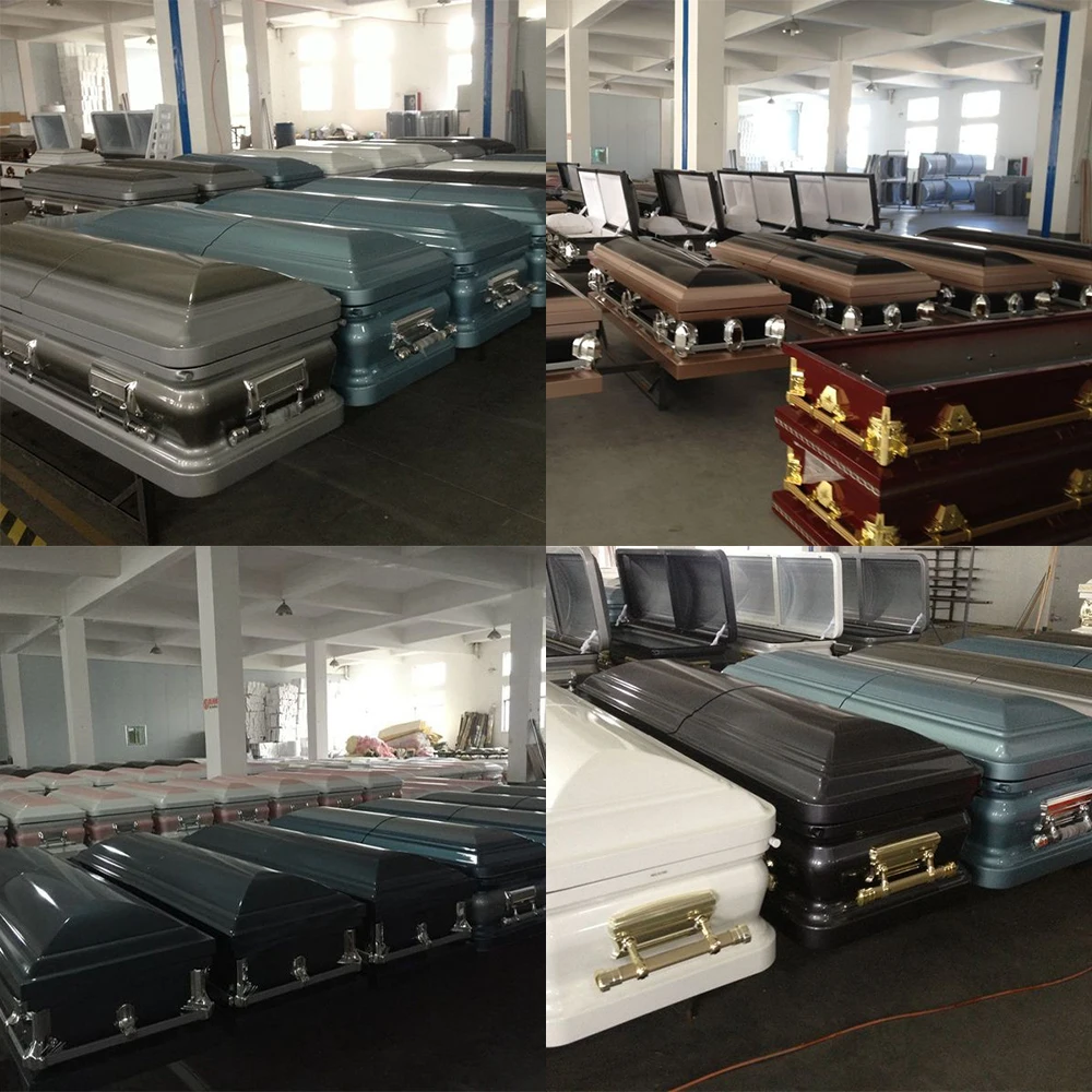 Excellent Usa Standard Funeral Metal Steel Casket And Coffin With ...