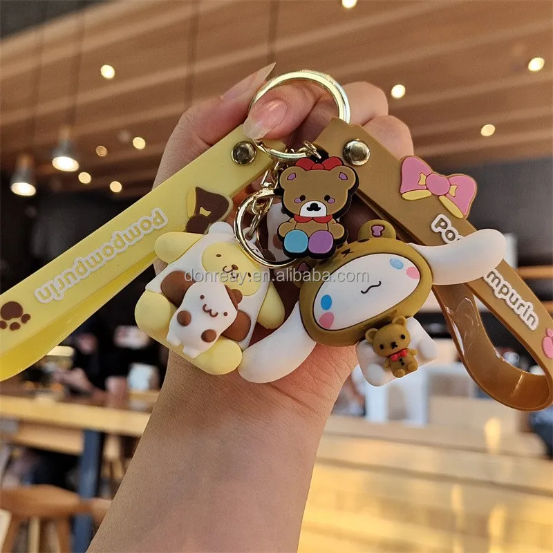 Gemini Sanrio Cartoon Keychain Cute Kuromi Doll Girls Bag Charm - Buy ...