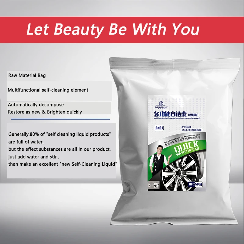 500g Concentrated Touchless Car Washing Powder for Easy, Waterless ...