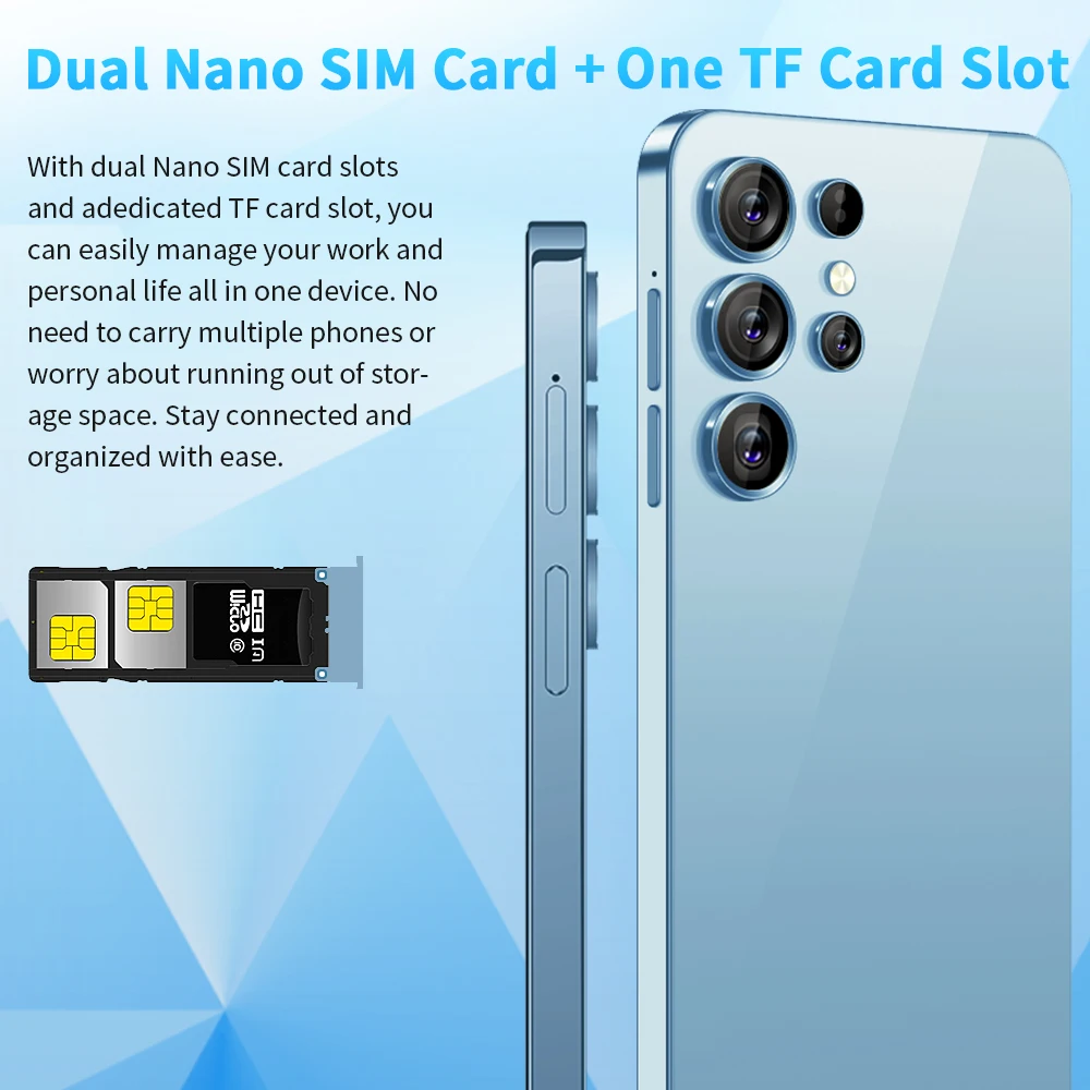 Brand New S23 Ultra 5g Phone 7.3 Inch 8gb+256gb Android 13.0 Smartphone ...