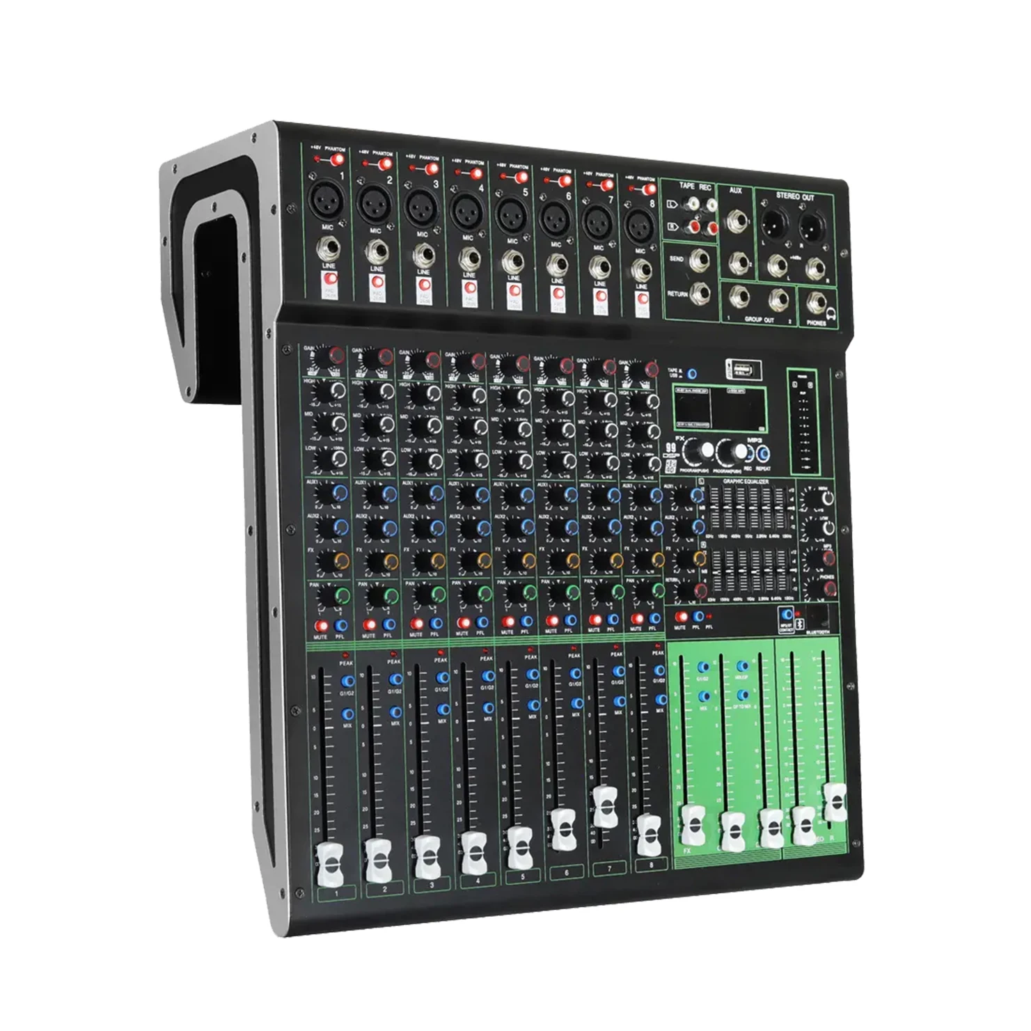 8 Channels Music Professional Record Mixer Console Audio