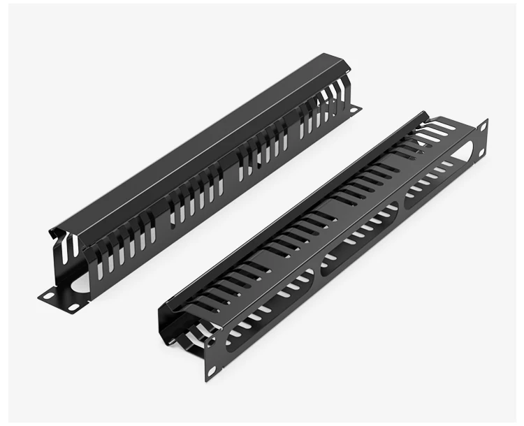 19 Inches Cable Management Cable Manager 1u 48 Ports Rack Mounted Metal ...