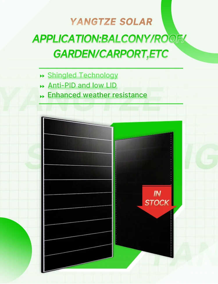 Yangtze Solar Power Shingles Solar Panel Shingled Technology Solar ...
