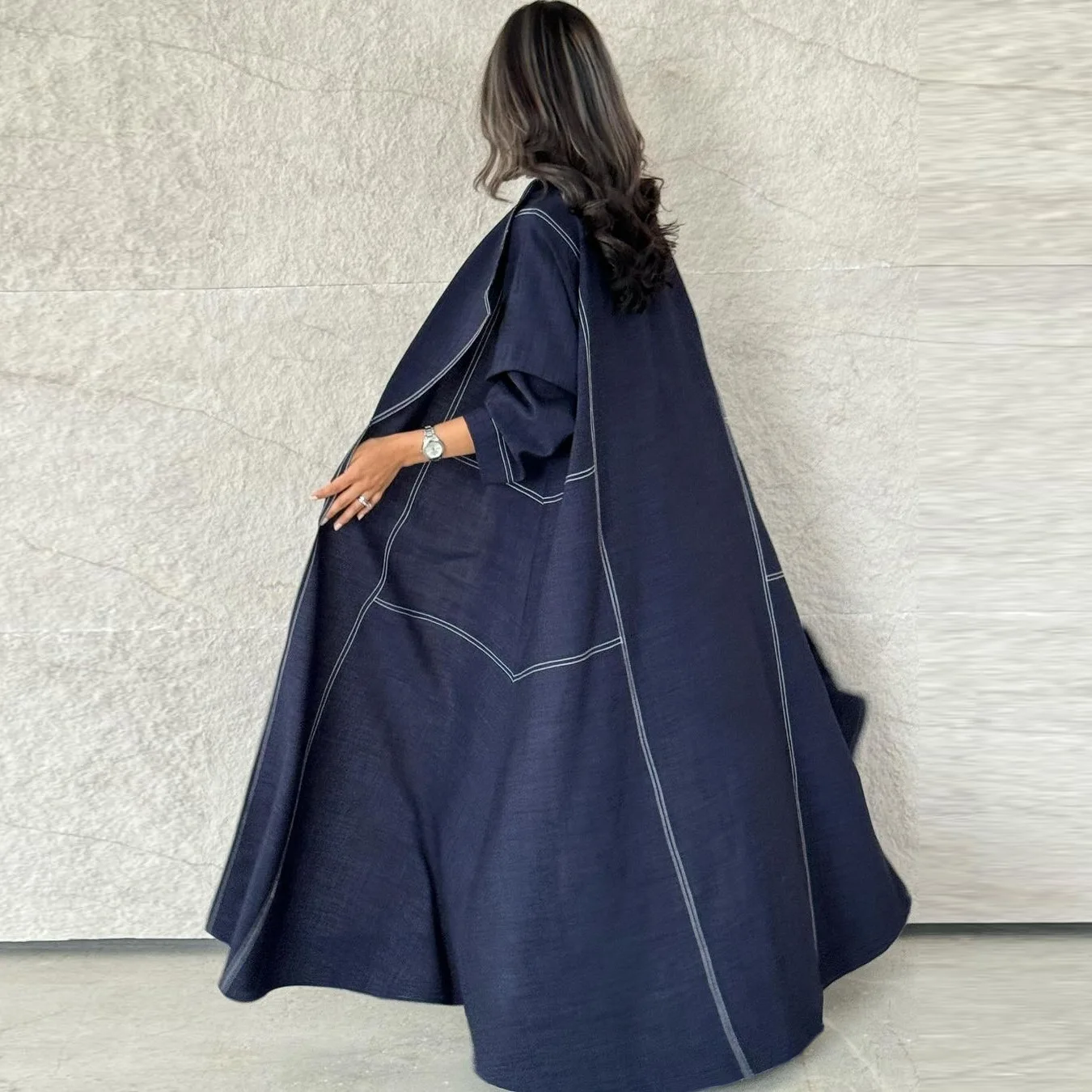 Alibaba.com: Latest New Design Women Open Abaya, Imitation Jean Fabric ...