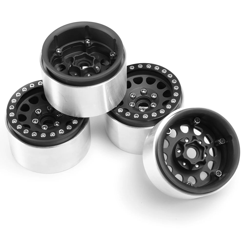 1PCS Metal 1.9 Beadlock Wheel Rim Hub for 1/10 RC Crawler Car