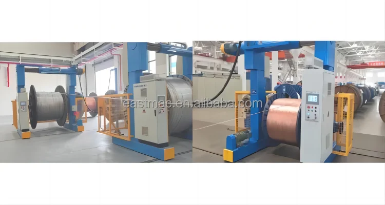 Wire And Cable Rewinding/unwinding Machine With Portal Type Pay-off And ...