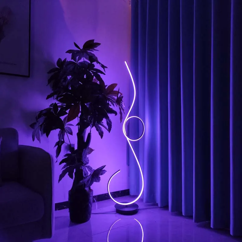 Manufacturer Modern Rgb Color Changing Floor Light Aluminum Simple ...