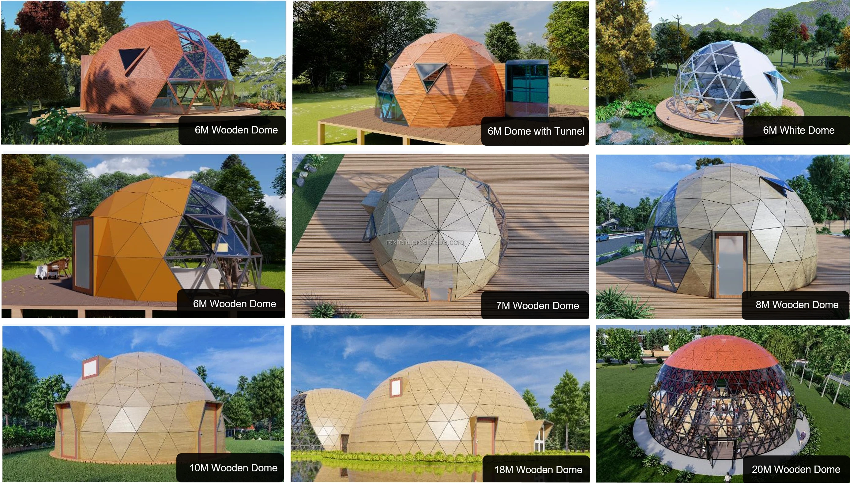 6M7M Geodesic Dome for Luxury Glamping - Durable & Stylish