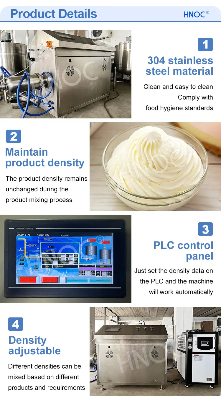 Hnoc Marshmallow Candy Continuous Aerator Inflator Machine Commercial ...