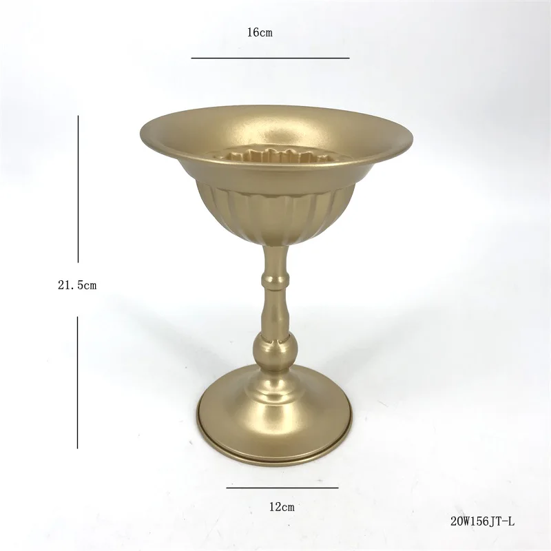 Gold Compote Bowl Vase - Perfect for Wedding Centerpieces