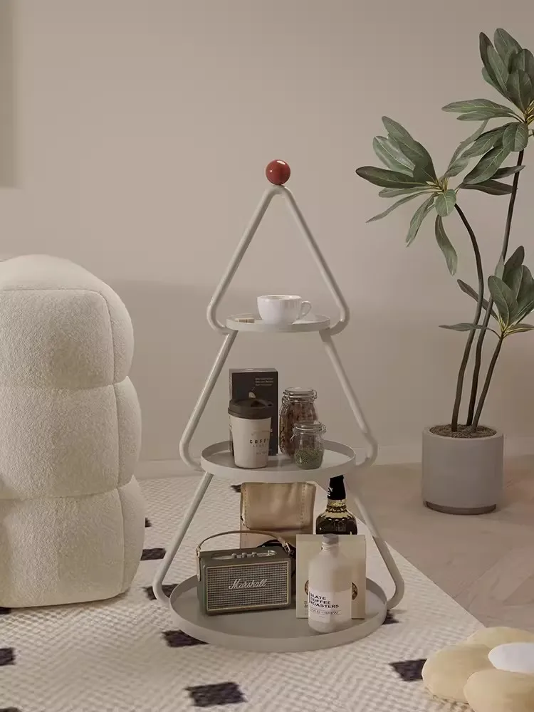 Nordic Modern Interior Amazing 3 Tiered Triangle Shaped Metal Storage ...