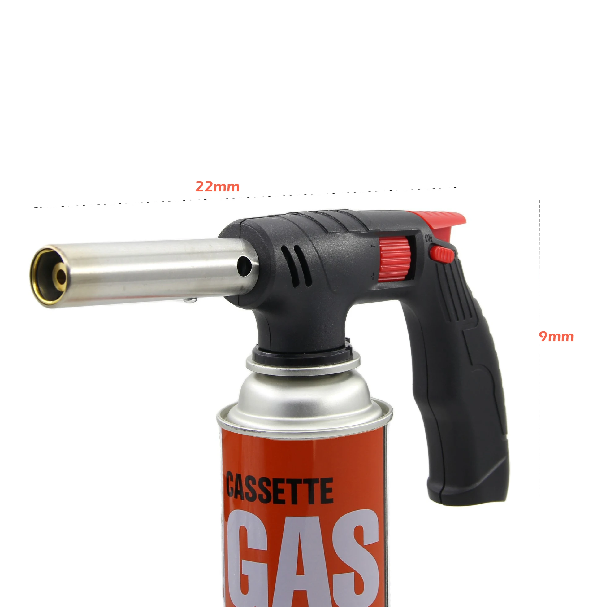 Cooking Torch DEM GB2001 - Powerful Butane Torch for Camping