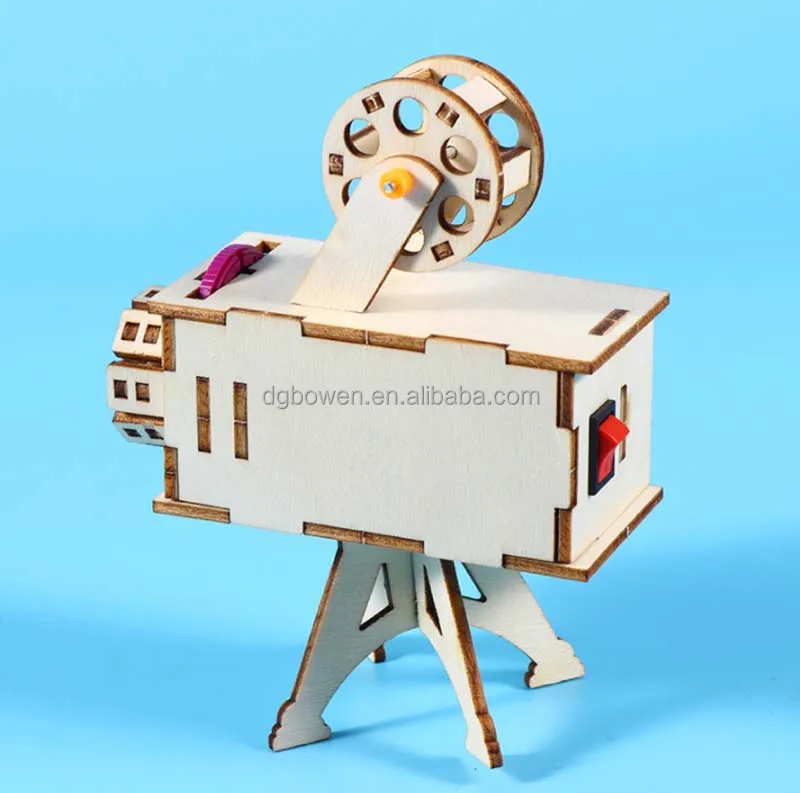 Wooden Science Project Model Kit Projector DIY Science Experiment Toy ...