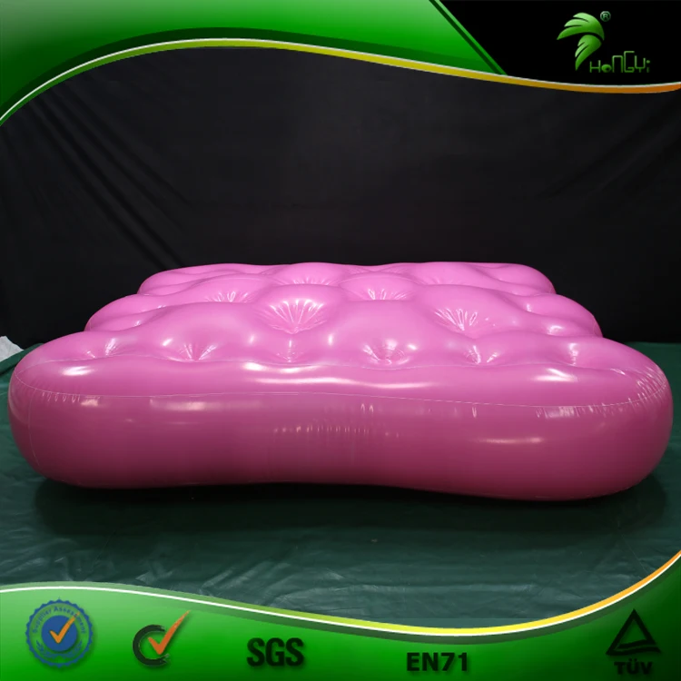 Hot Sale Very Soft Giant Inflatable Pink Bed Inflatable Bouncy Laying ...