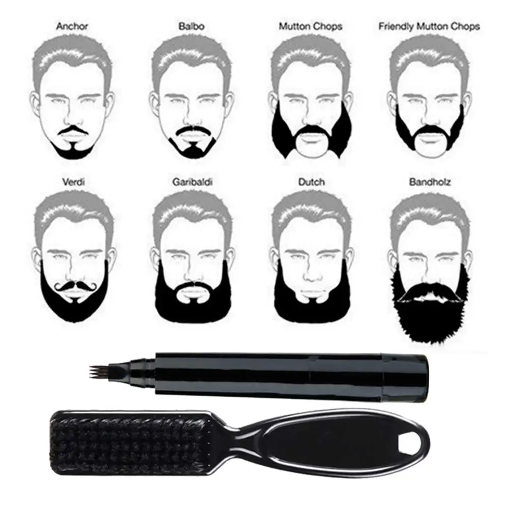 Beard Pencil Filler for Men - Waterproof & Natural Finish