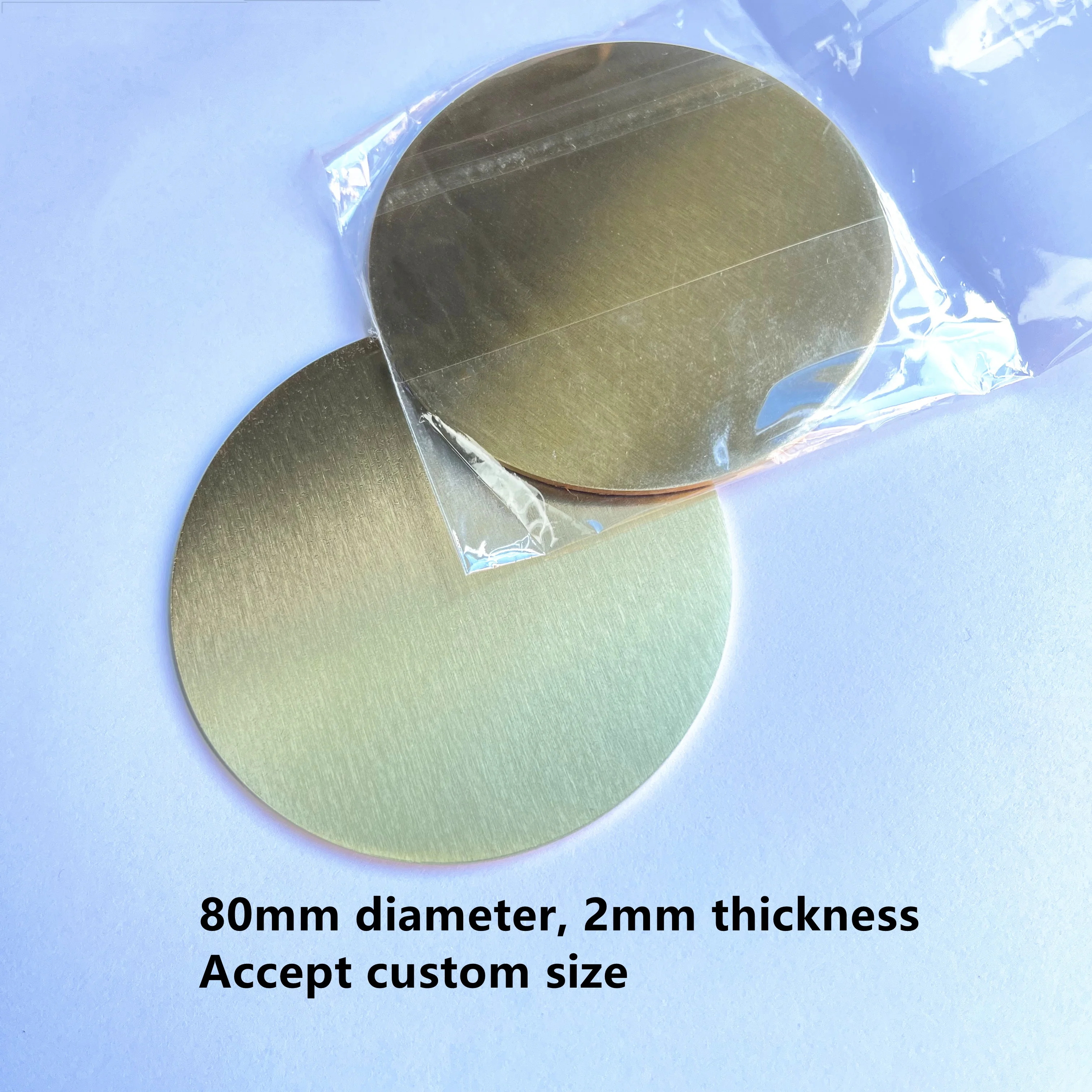 Custom Personalized Metal Label Engraved Brushed Brass Tag Nameplate ...