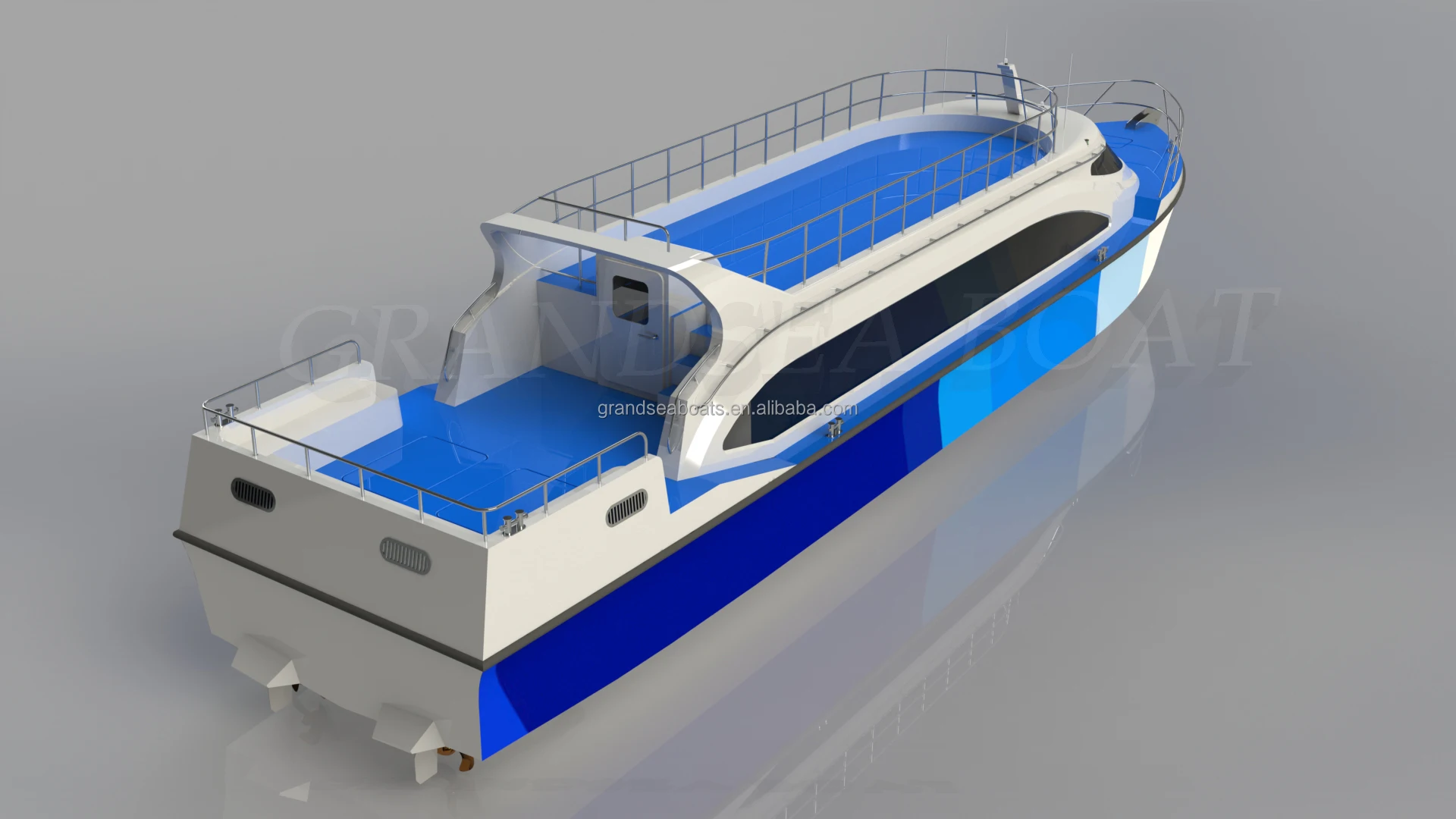 19.8m Fiberglass Passenger Boat - Fast & Reliable Transport