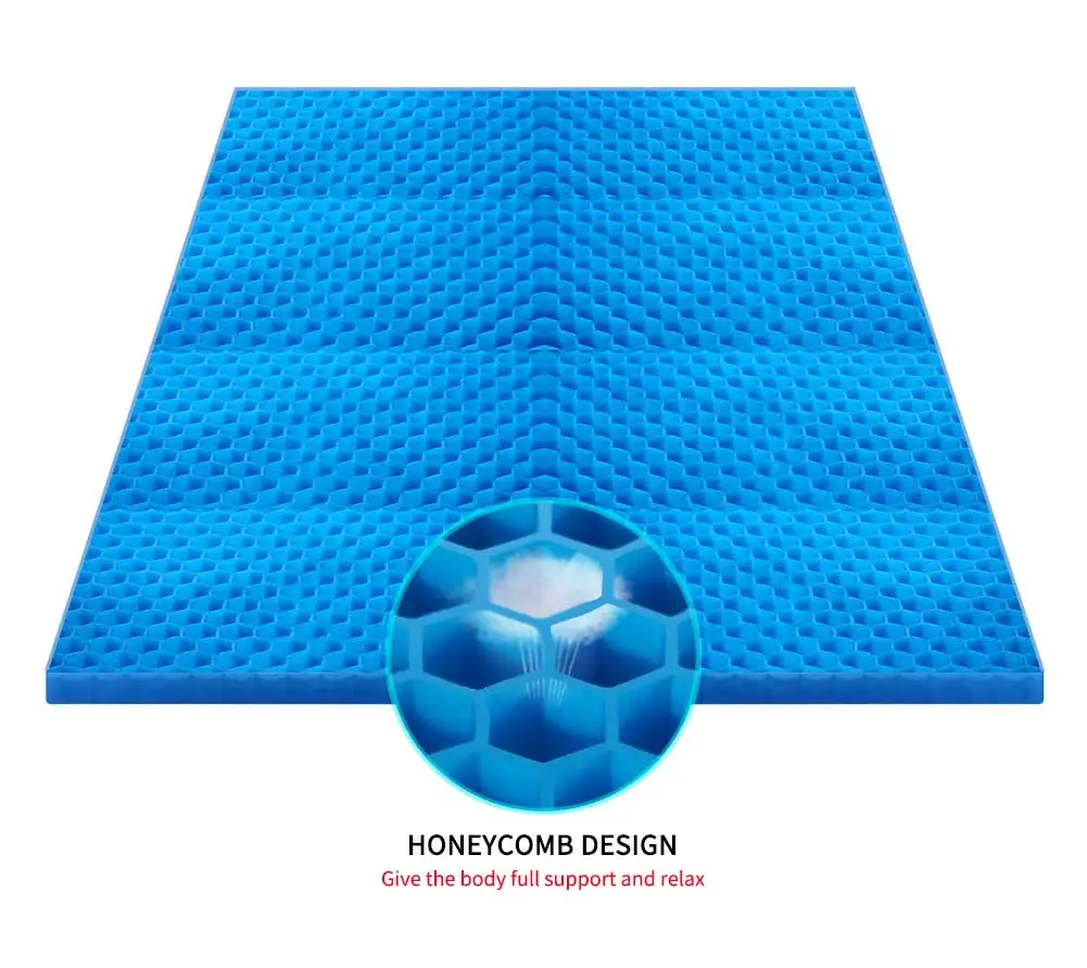 Purple Honeycomb Grid Mattress Tpe Gel Latex Mattress Memory Gel Foam ...