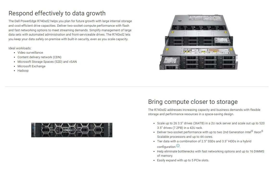 Distributor Price Dell Poweredge R740xd 2u Rack Server - Buy Poweredge ...