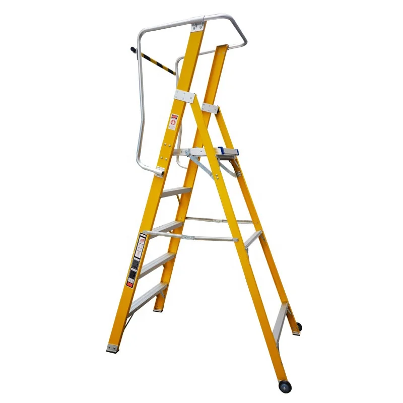 Insulated platform ladder FRP herringbone ladder household engineering ...
