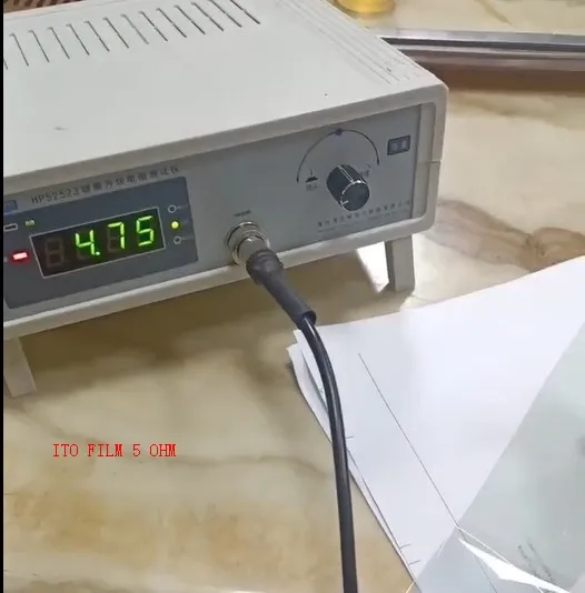 5 OHM Transparent Conductive ITO PET Film for Electrode and EMI Shielding