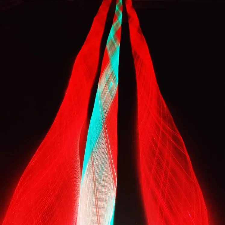 Fiber Optic Mesh - LED Lights with Color Changeable Optics