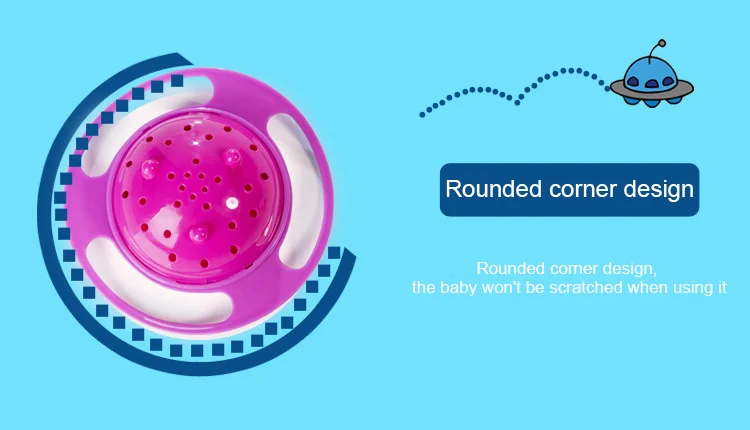 New Design 360 Degrees Rotating Baby Bowl Magic Baby Feeding Bowl Child ...