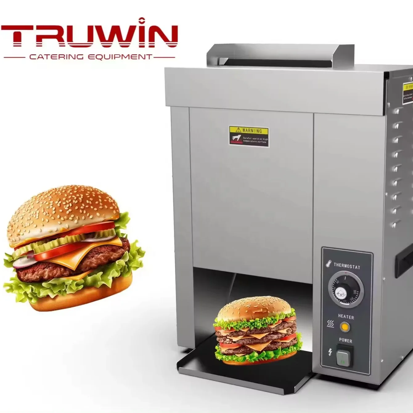 Efficient Burger Machine - Double Plates Contact Grill