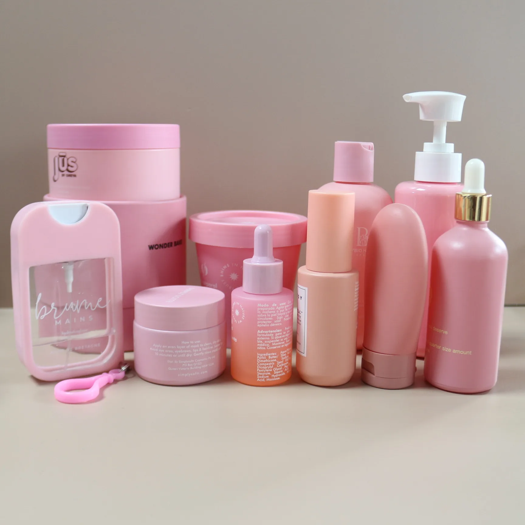 Custom Nude Pink Purple Cosmetics Packaging - Eco-friendly