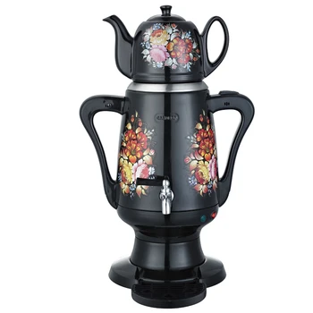 3.5l Russian Electric Samovar Kettle Turkish Tea Maker With Flower ...