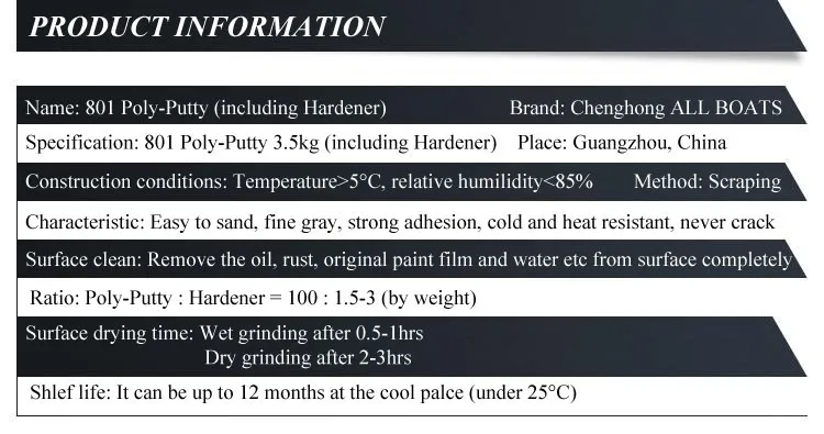 Automotive Repair Filling Poly-putty Hardener Auto Body Filler Putty ...
