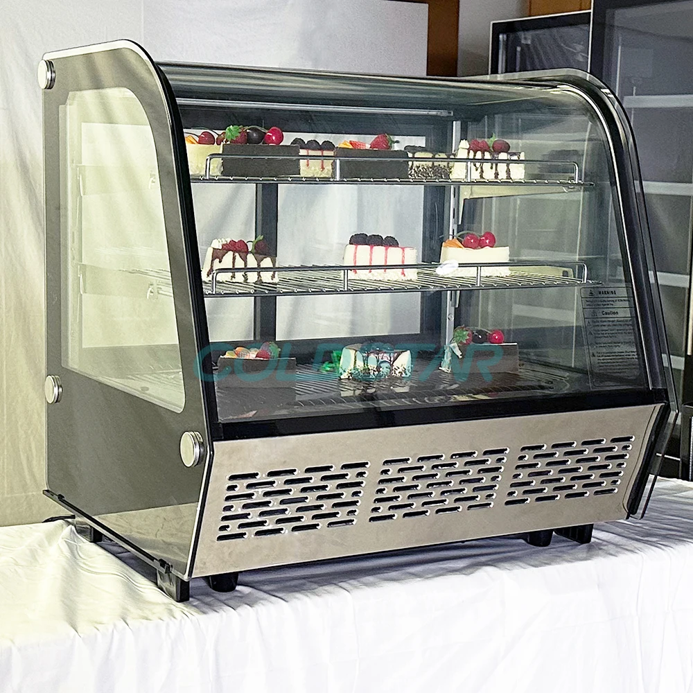 Mini Counter Top Bakery Display Fridge - Chocolate Pastry Showcase