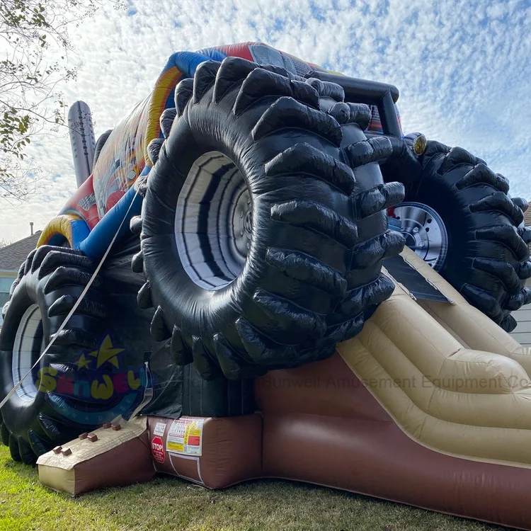 Customized Design Inflatable Monster Truck Bounce House