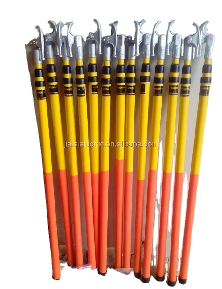 Fiberglass Telescopic Hot Stick - Linemen's Tool for High Voltage