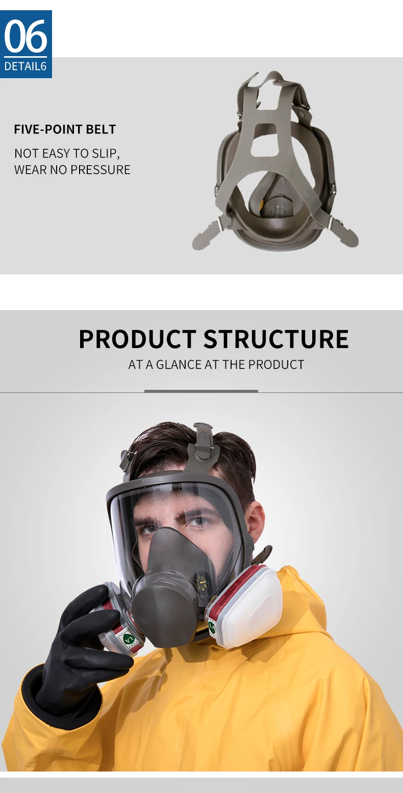 6800 Full Face Gas Mask - Respiratory Protection & Fast Delivery